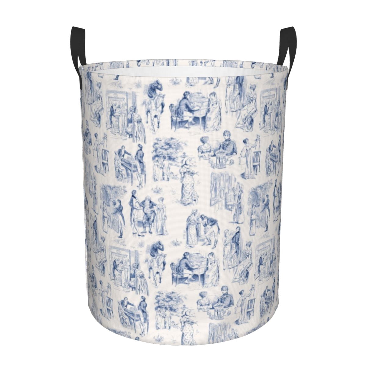 Custom Jane Austen Floral Laundry Basket Foldable Pride and Prejudice ...