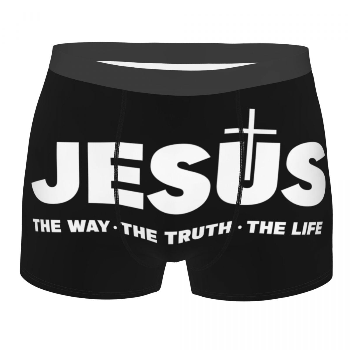 Custom Jesus Christ On The Cross God Underwear Men Stretch Christian ...