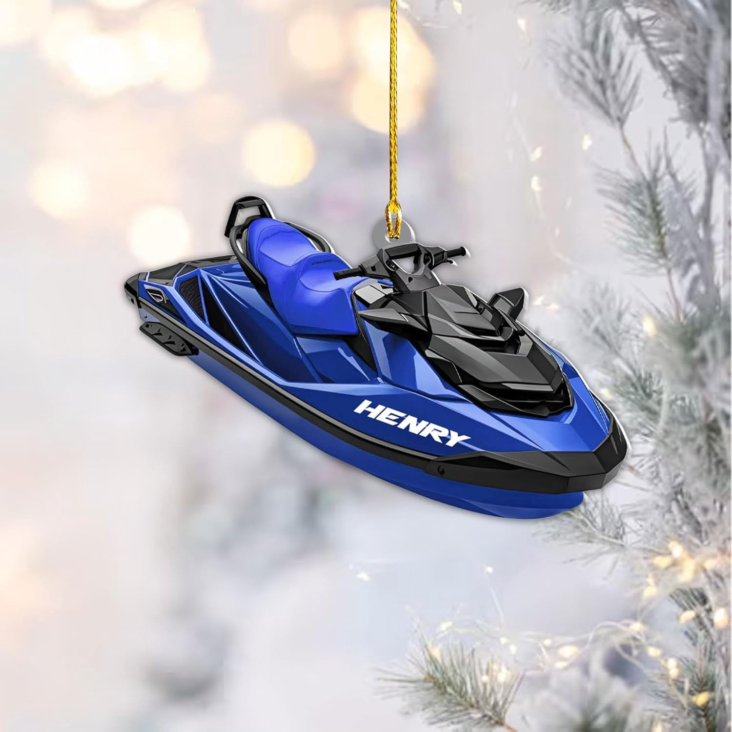 Custom Jet Ski Ornaments 2025 Jet Boat Ski Christmas Ornament Skiing ...