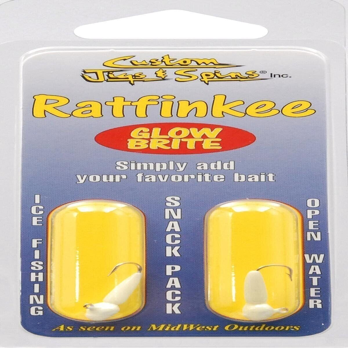 Custom Jigs RF8CS-GB Rat Finkee 2-Pack, Size 8, Glow Brite - Walmart.com