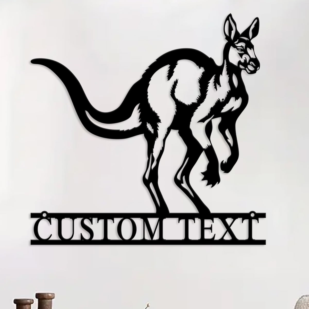 Custom Kangaroo Metal Wall Sign, Kangaroo Wall Art, Kangaroo Decor ...