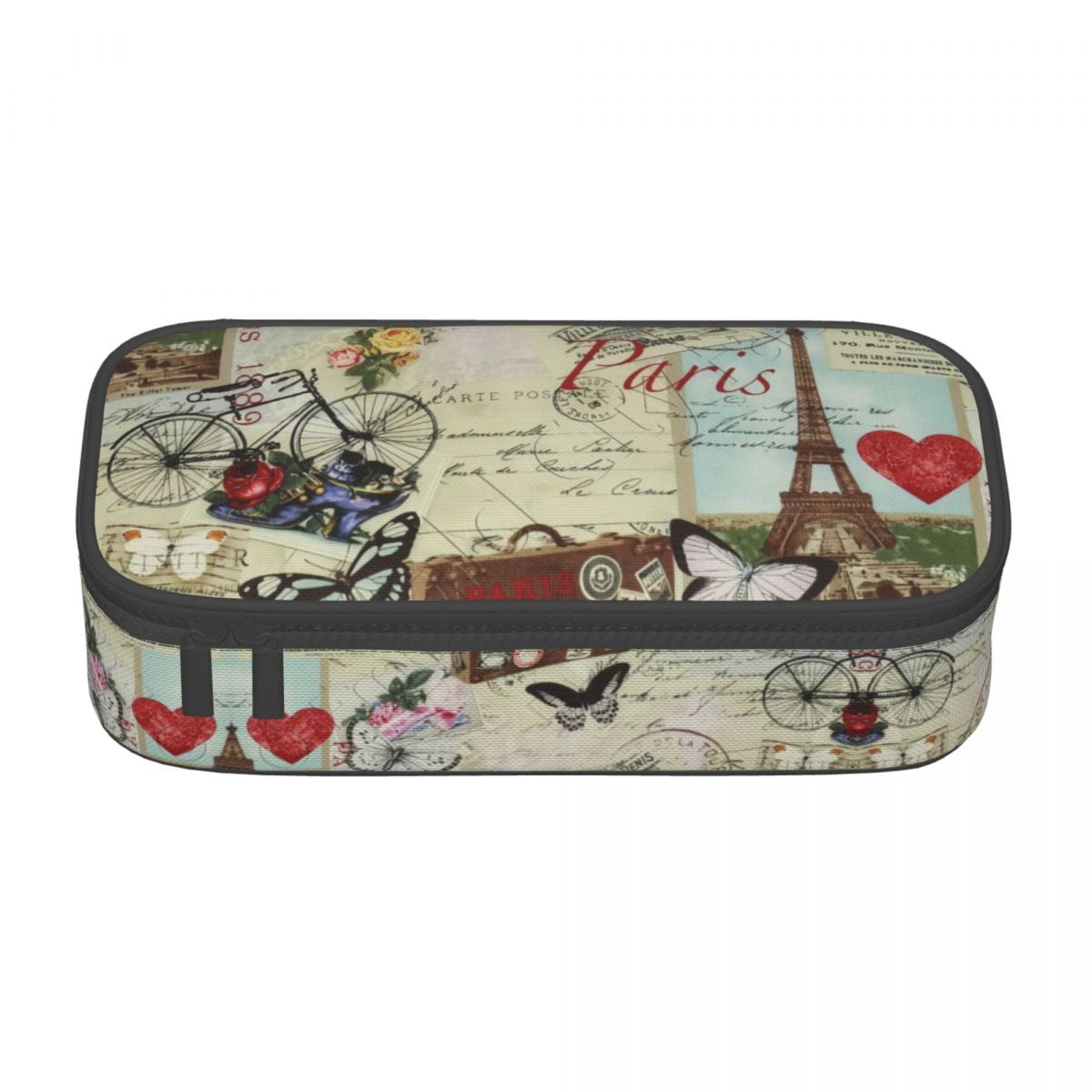 Custom Kawaii France Paris Eiffel Tower Pencil Case for Gilrs Large ...