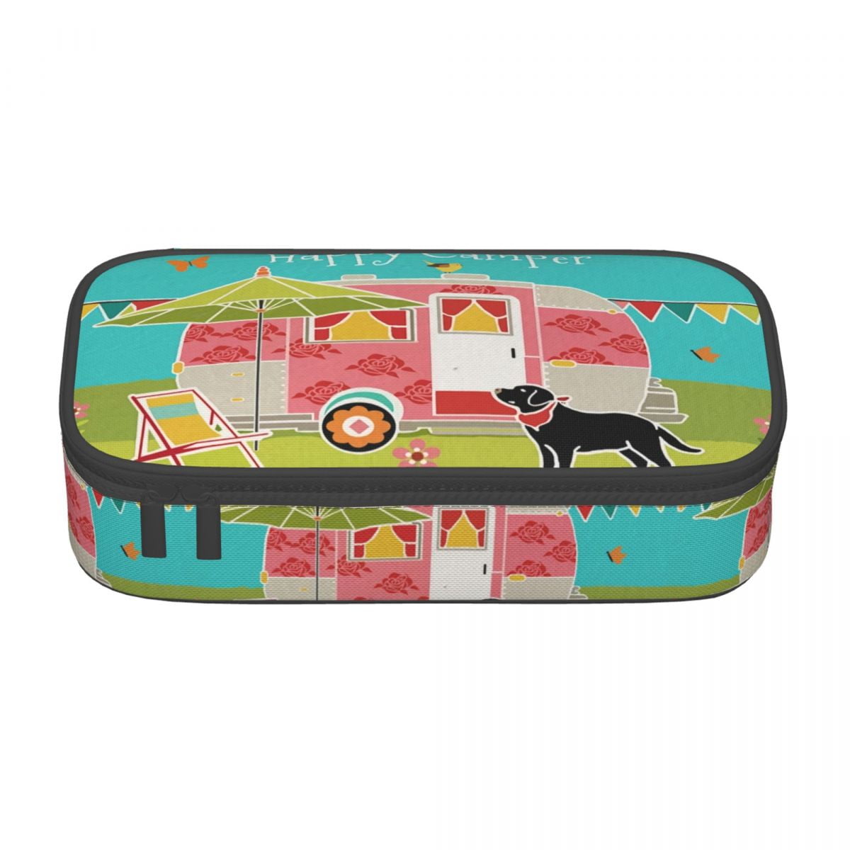 Custom Kawaii Happy Campers Road Trip Pencil Cases for Adventure ...