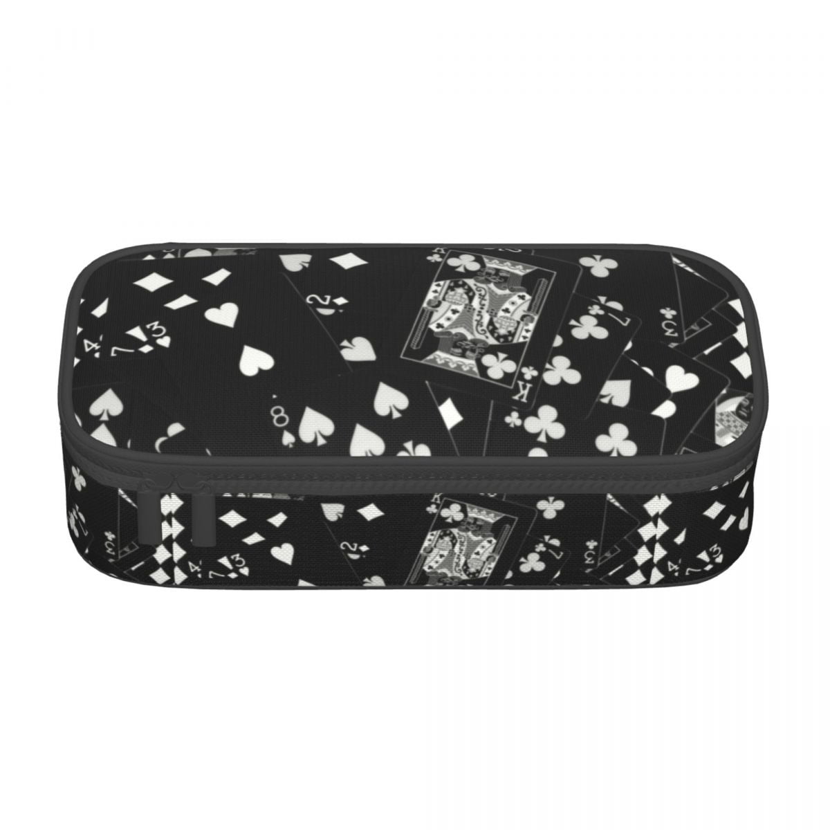 Custom Kawaii Playing Card Pencil Case for s Game Poker Players Large ...