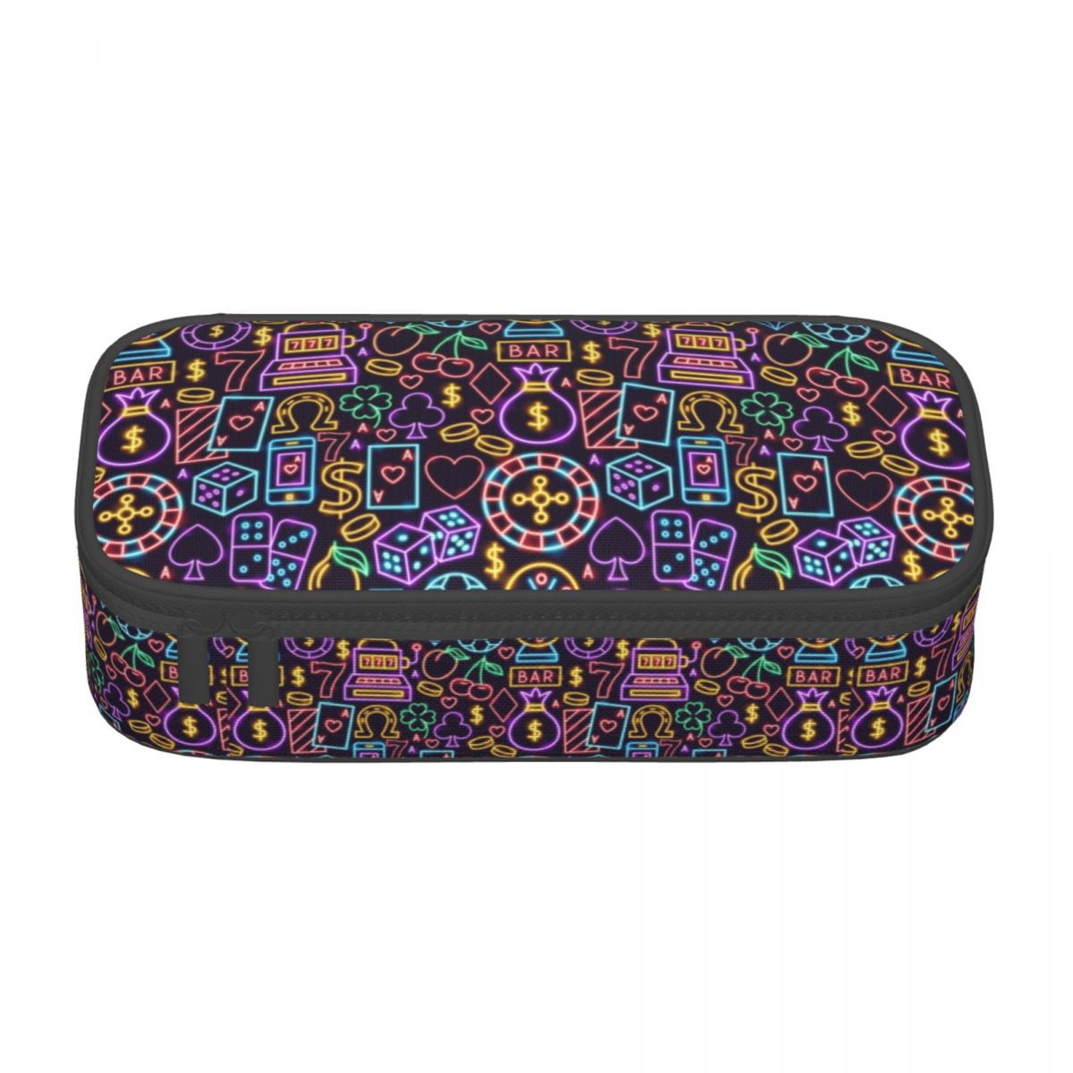 Custom Kawaii Playing Card Pencil Case for s Game Poker Players Large ...