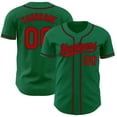 Custom Kelly Green Red-Black Authentic Baseball Jersey - Hot Sale 2026 ...