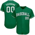 Custom Kelly Green White-Gray Authentic St. Patrick's Day Baseball ...