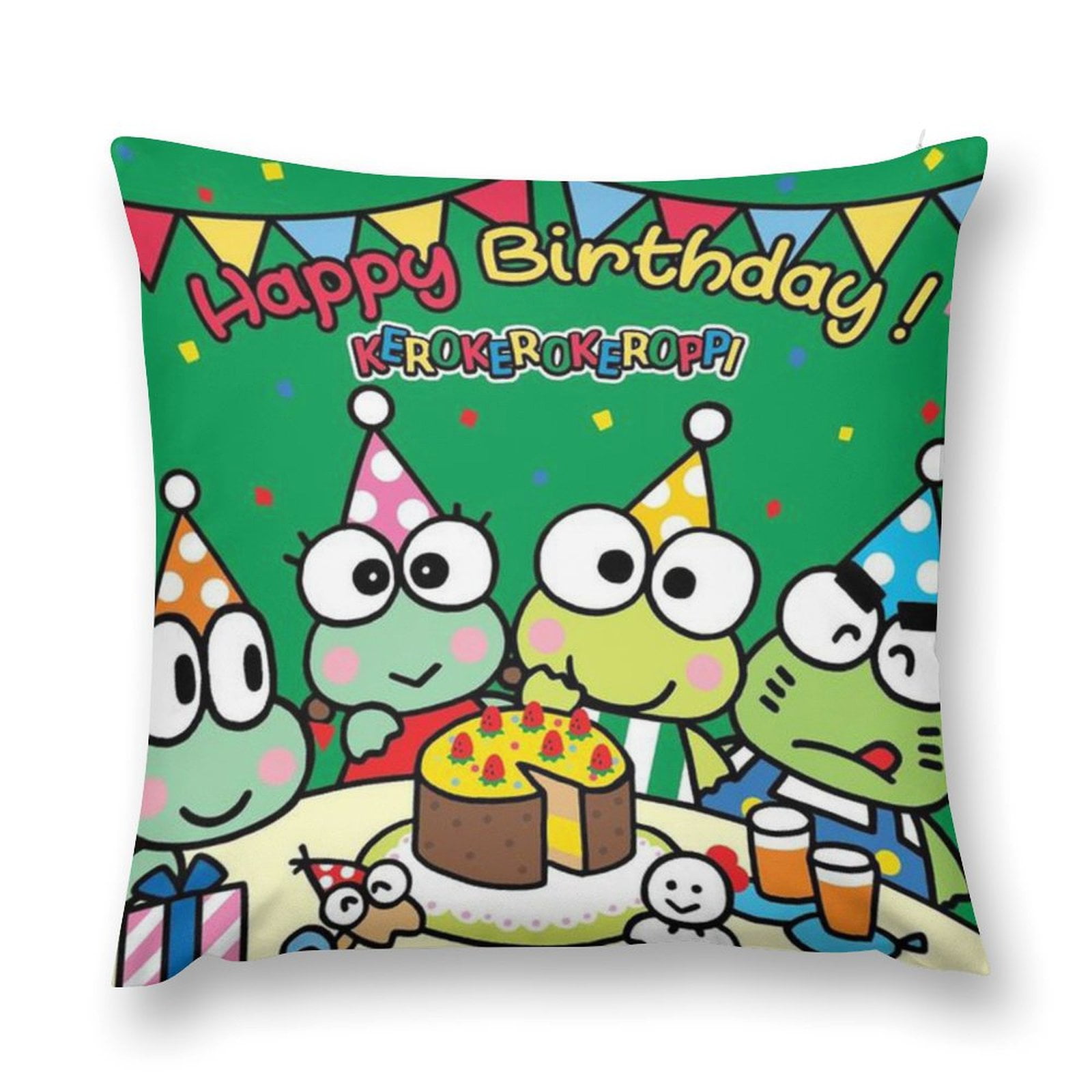 Custom Kerop-pi-sanrio Plush Pillow Case Kawaii Cushion Case Cartoon ...