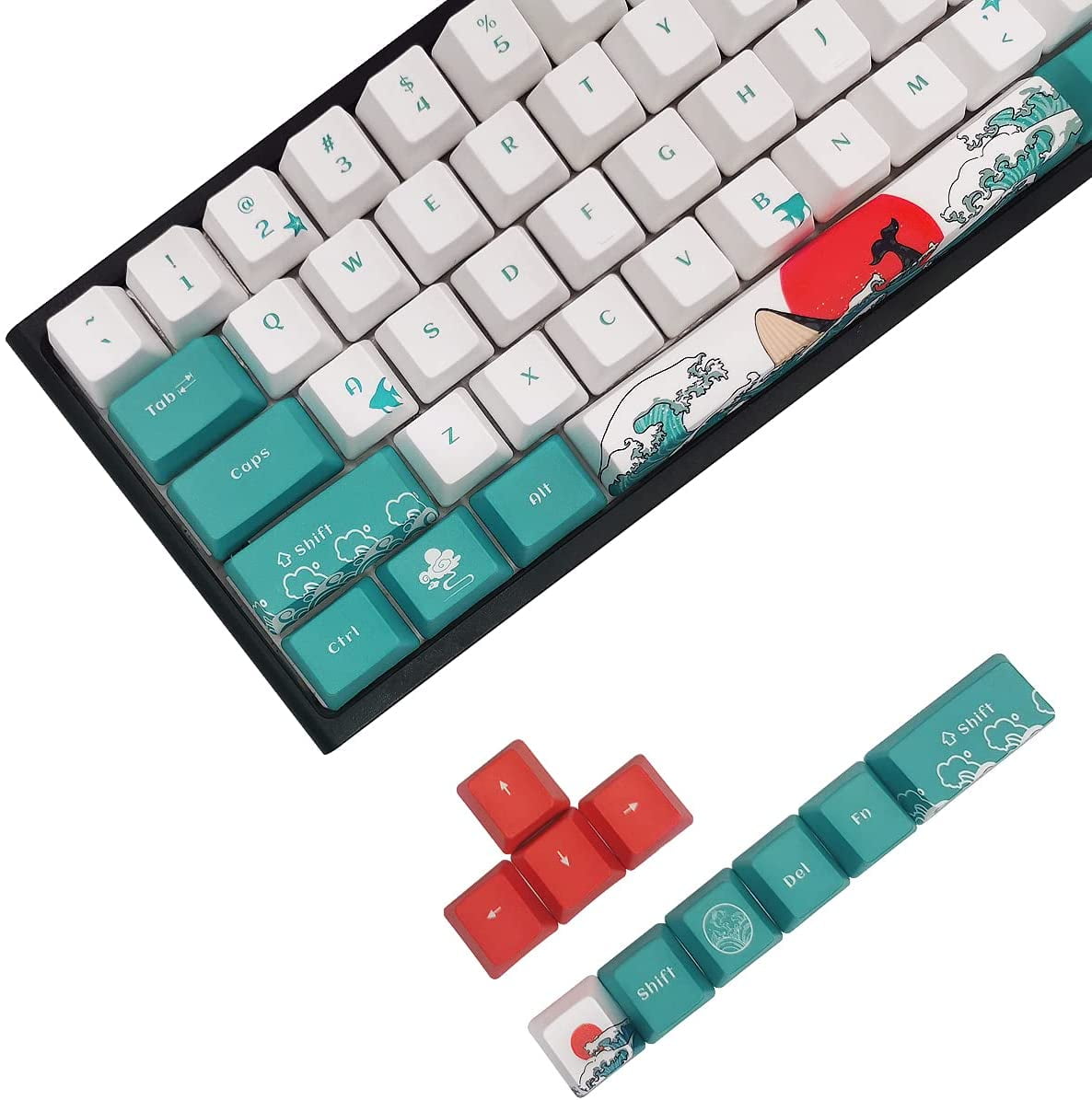 Custom Keycaps-Keycaps 60 Percent, Suitable for GK61/GK64/RK61/Anne ...