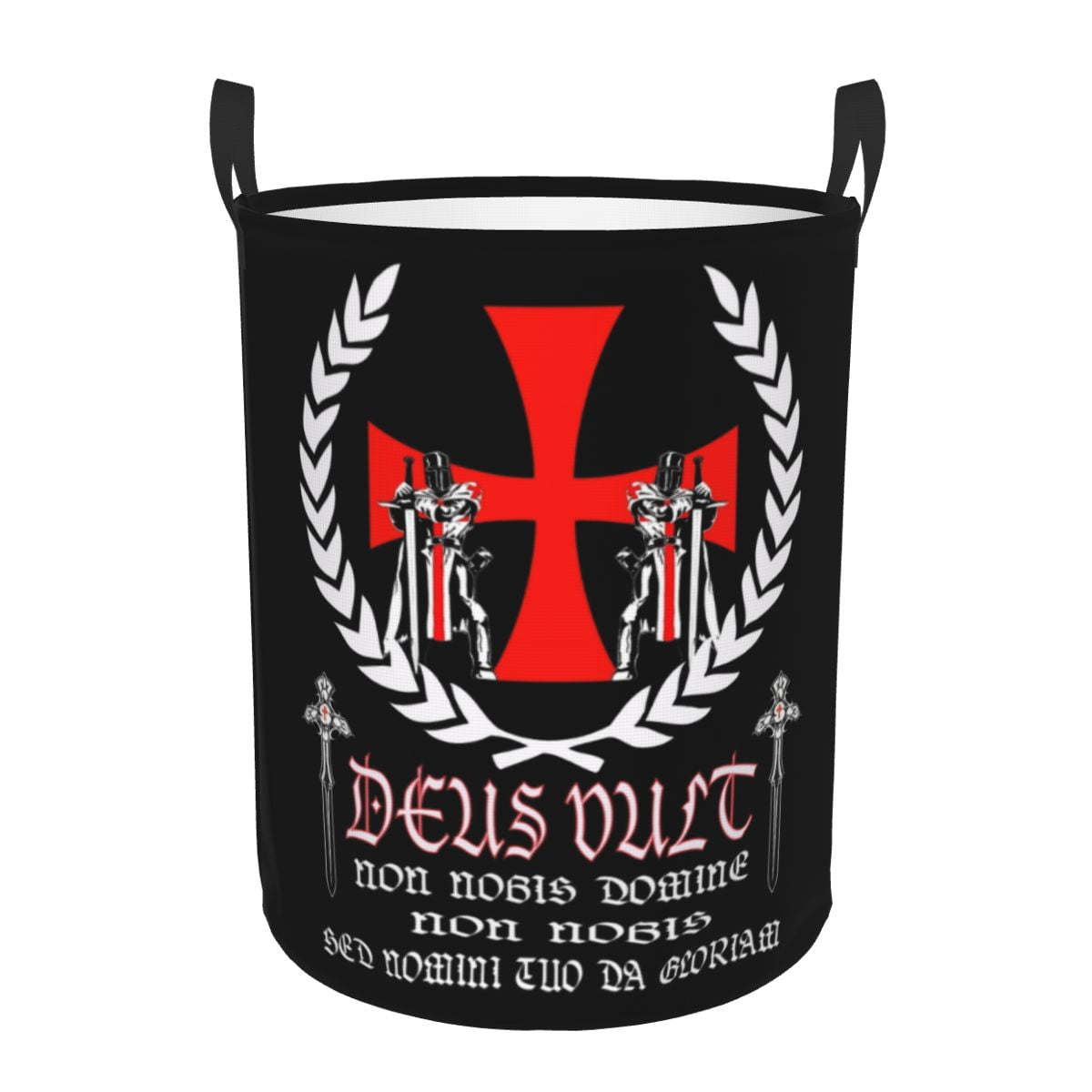 Custom Knights Templar Cross Shield Symbol Laundry Basket Medieval ...