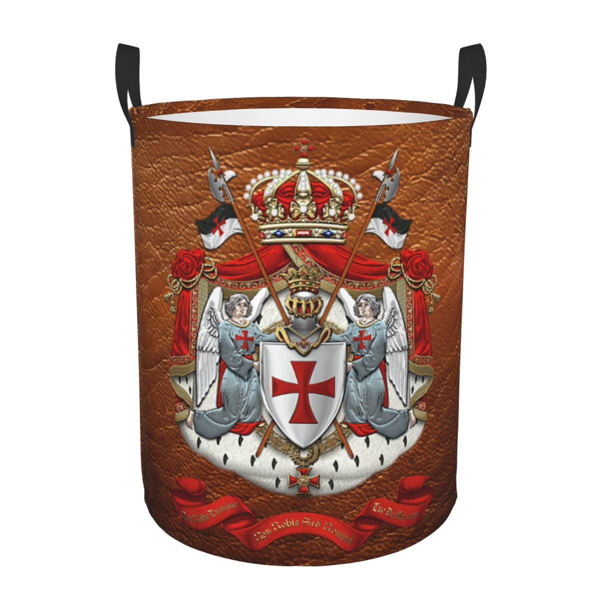 Custom Knights Templar Cross Shield Symbol Laundry Basket Medieval ...
