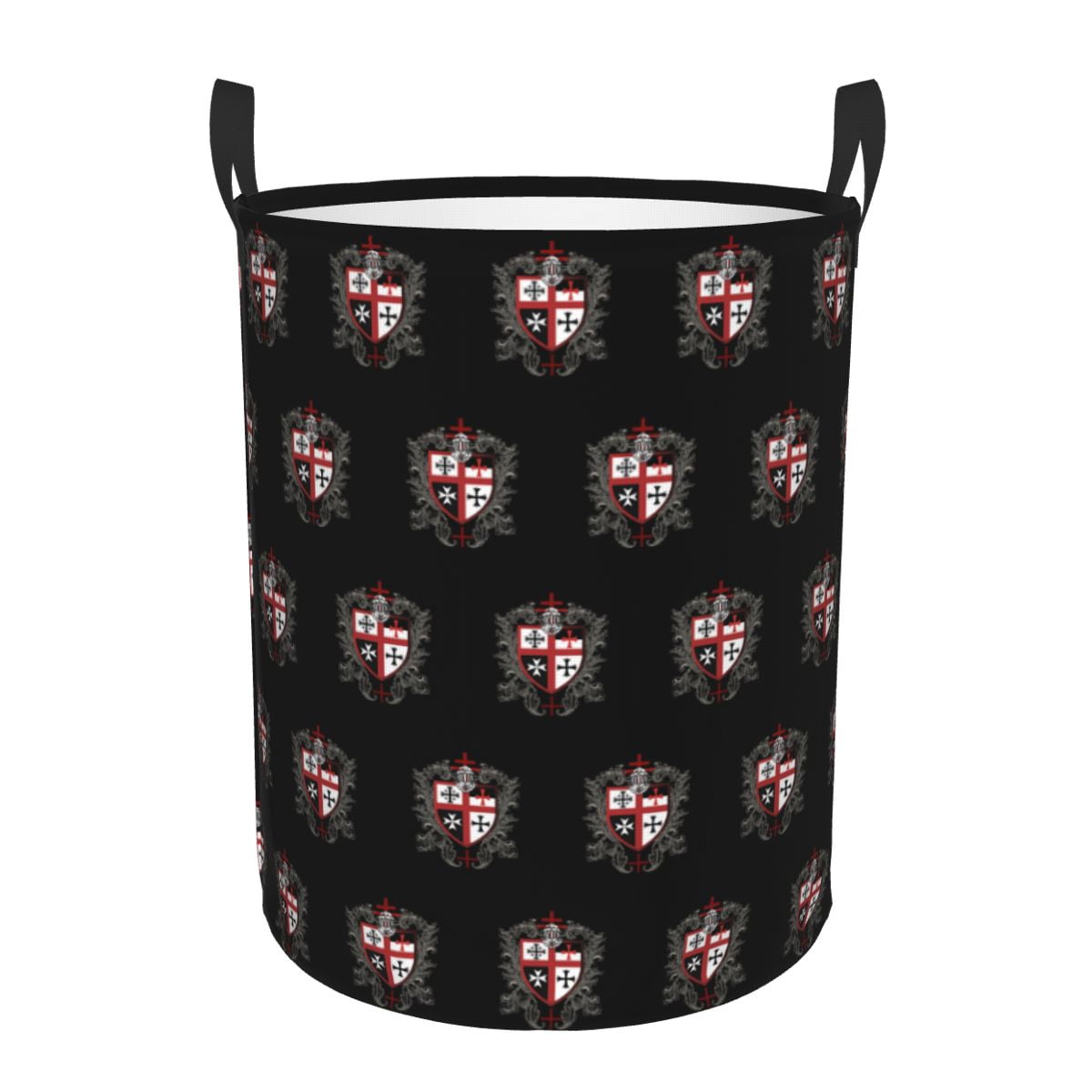 Custom Knights Templar Cross Shield Symbol Laundry Basket Medieval ...