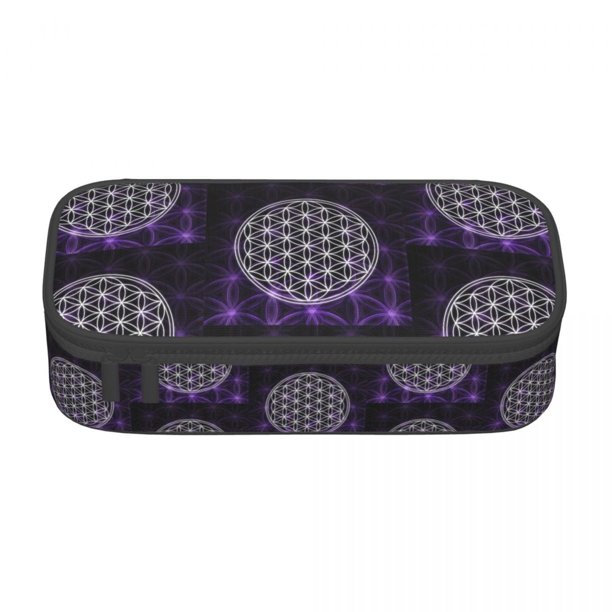 Custom Korean Flower Of Life In Lotus Mandala Pencil Cases for Zen Yoga ...