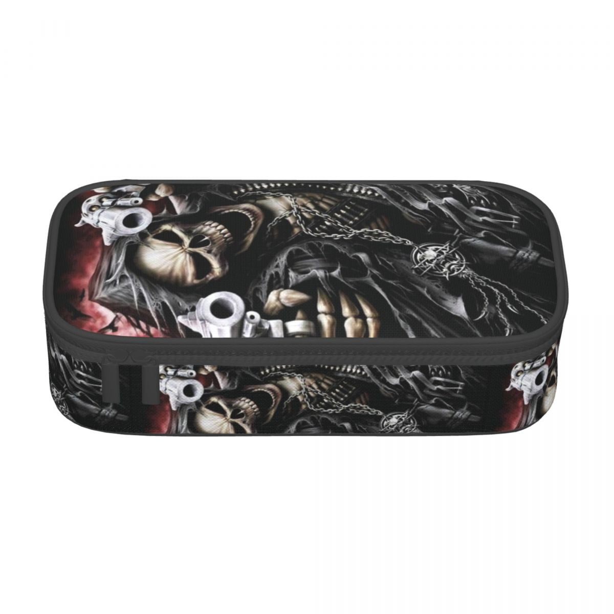 Custom Korean Horror Gothic Skeleton Death Skull Pencil Cases for Gilrs ...