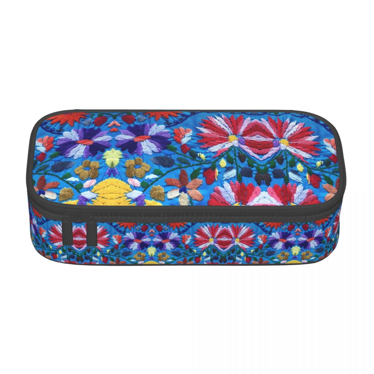 Custom Korean Mexican Talavera Flower Ceramic Tile Pencil Cases for ...