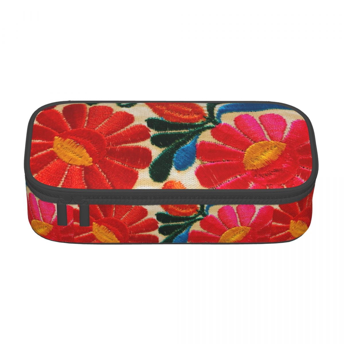 Custom Korean Mexican Talavera Flower Ceramic Tile Pencil Cases for ...