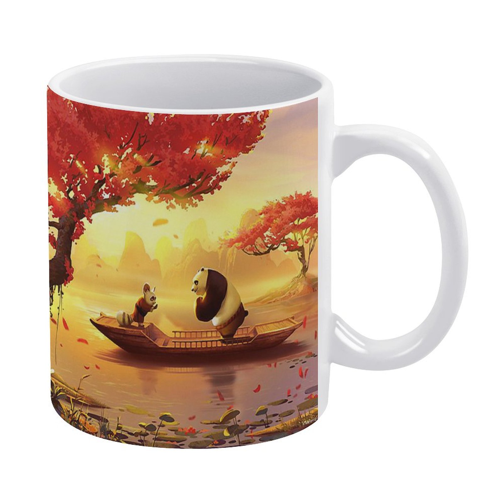 Custom Kung Fu Panda Mug Ceramic cup Water cup Tea cup Coffee cup Milk ...