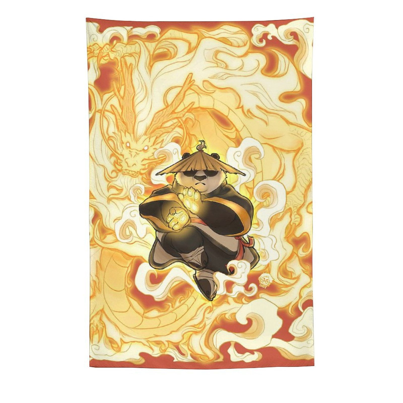 Custom Kung Fu Panda Tapestry wall hanging poster hanging painting ...