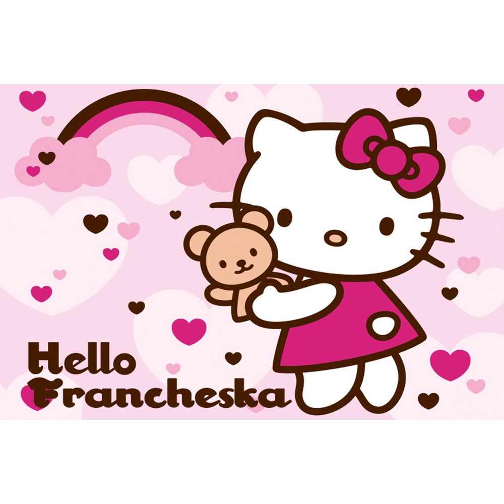 Custom Kuromi Hello Kitty Party Backdrop Decor Baby Girl Kids Birthday ...