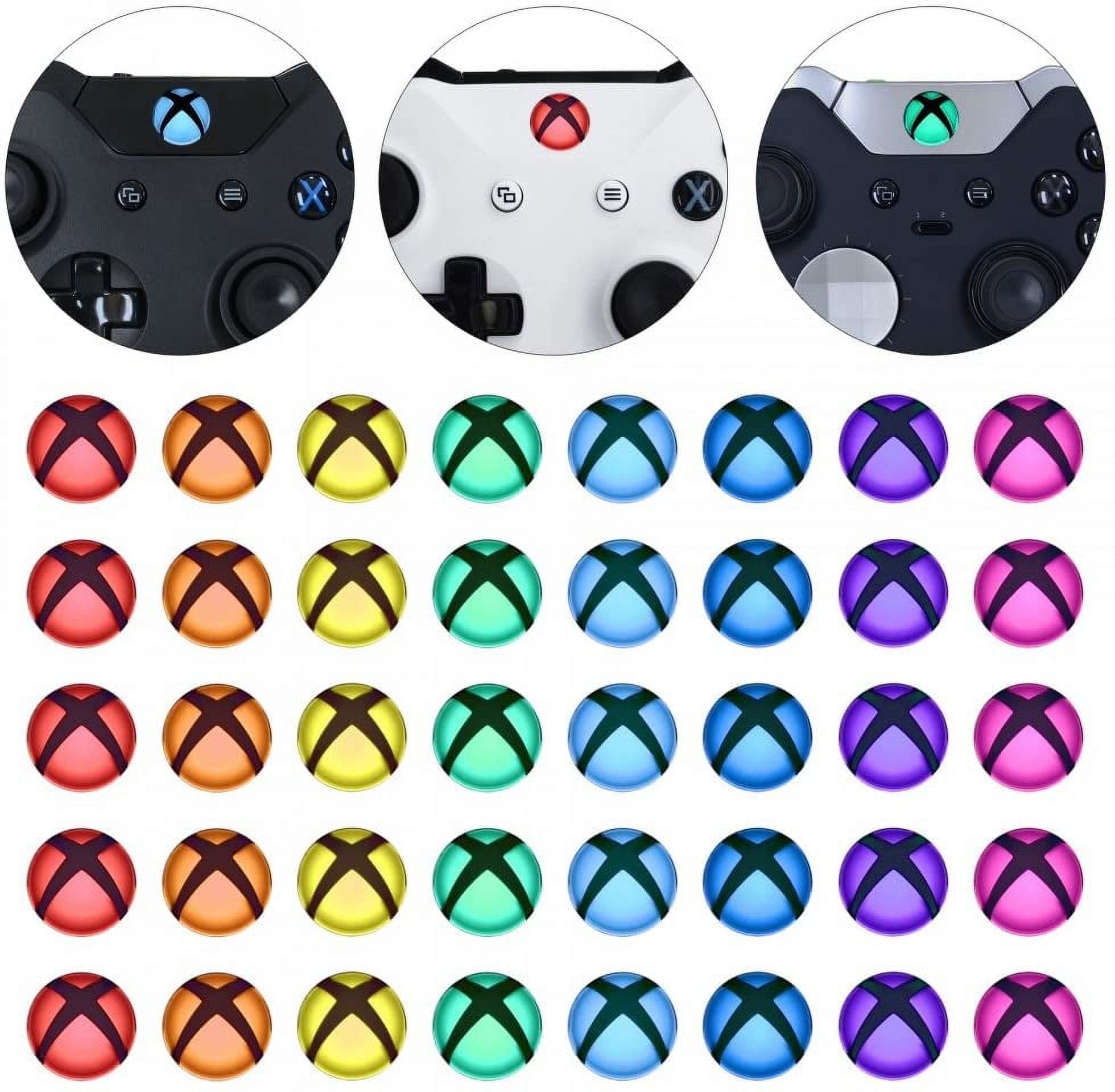 Custom LED Mod Stickers for Xbox Controller, 40-Piece Set in 8 Colors ...