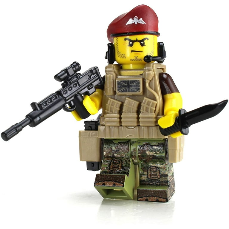 Custom Lego Military Minifigures Modern British Sales Army Soldier