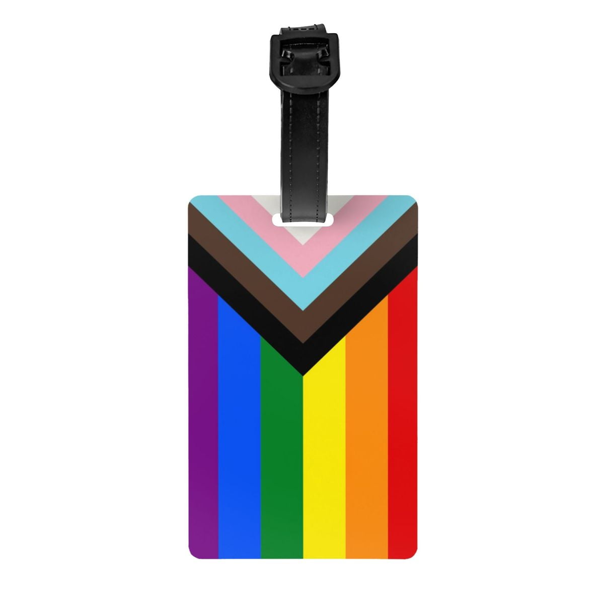 Custom LGBT Progress Pride Flag Luggage Tag Privacy Protection Gay ...
