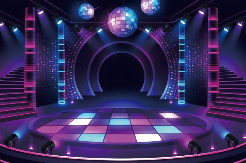 Custom Laeacco Disco Party Backdrop Retro 70s 80s 90s Theme Stage Dance ...
