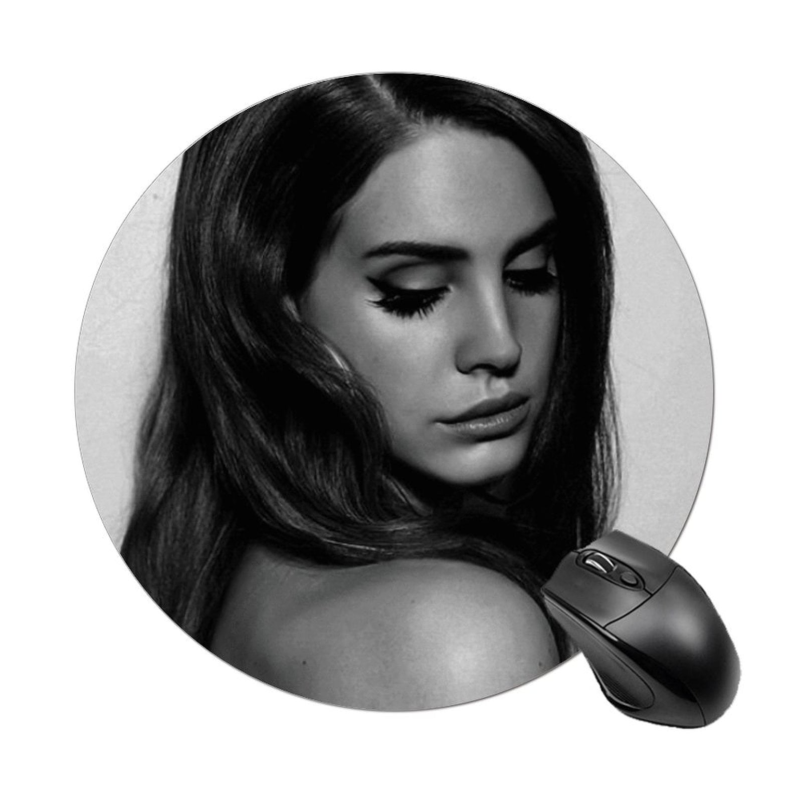 Custom Lana Del ReyMouse Pad Round Mouse Pad with Anti-slip Rubber ...