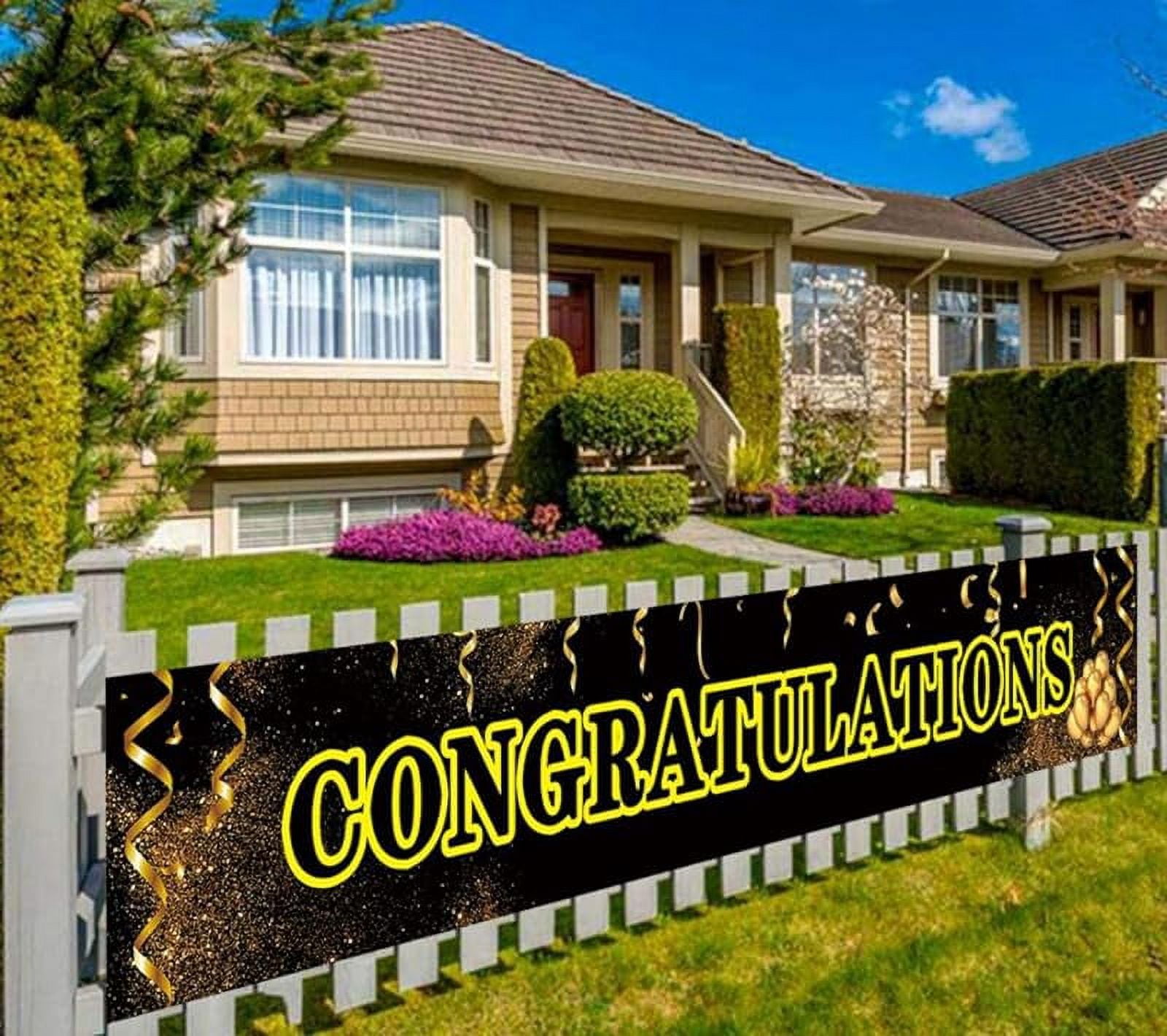 Custom Large Congratulations Banner, Congratulations Congrats Banner ...