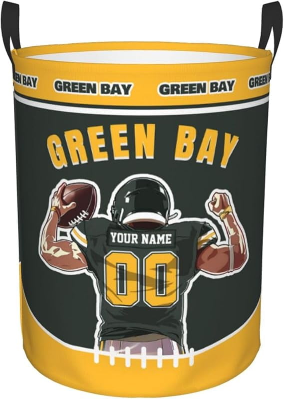 Custom Laundry Basket Personalized Football Laundry Hamper with Name ...
