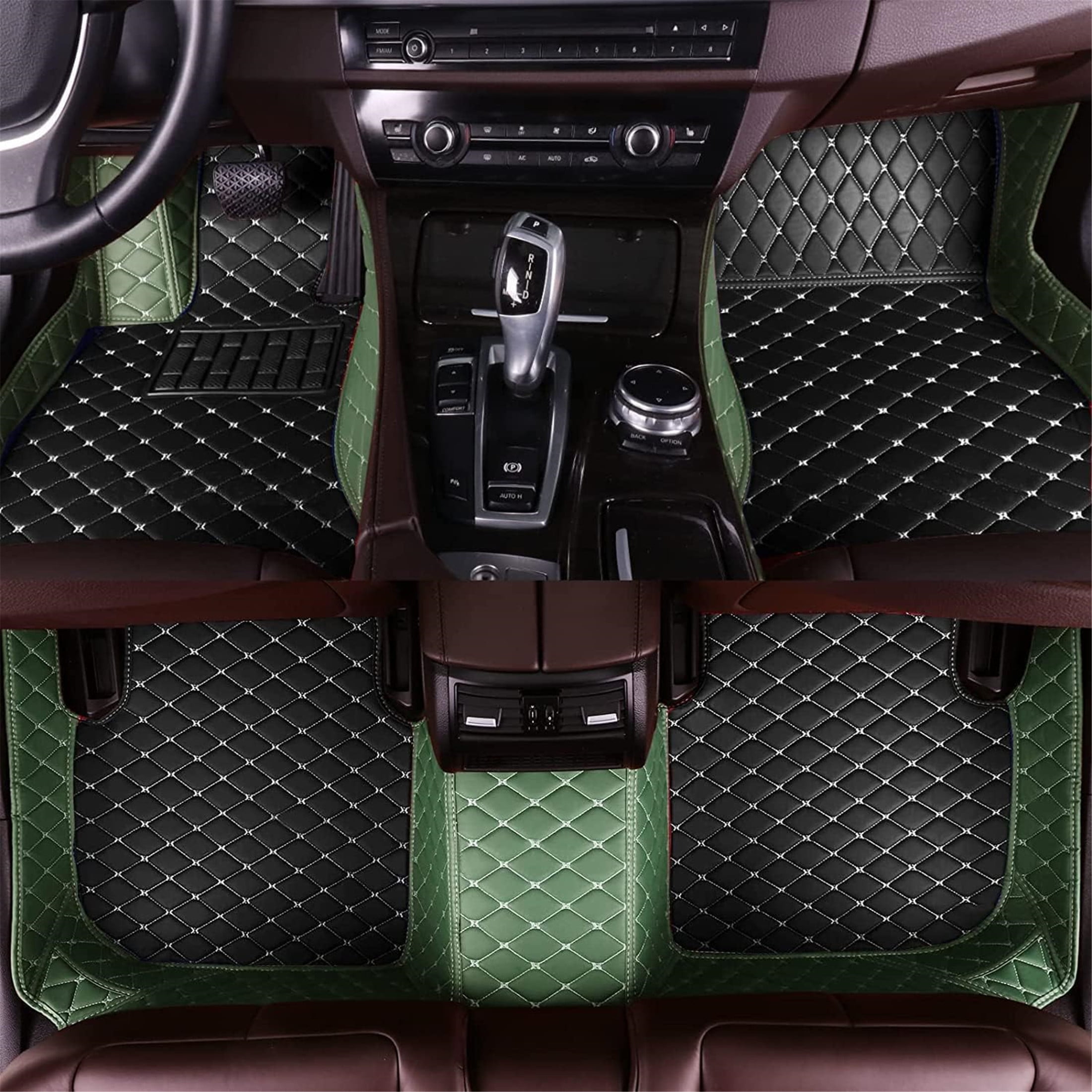 Custom Leather Full Coverage Waterproof Car Floor Mats for 99% Sedan ...