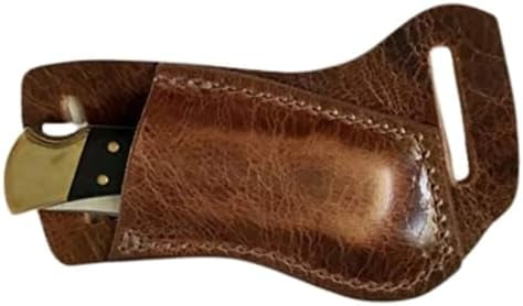 Custom Leather Sheath for Buck 110 or 112. Water Buffalo Antique Brown ...