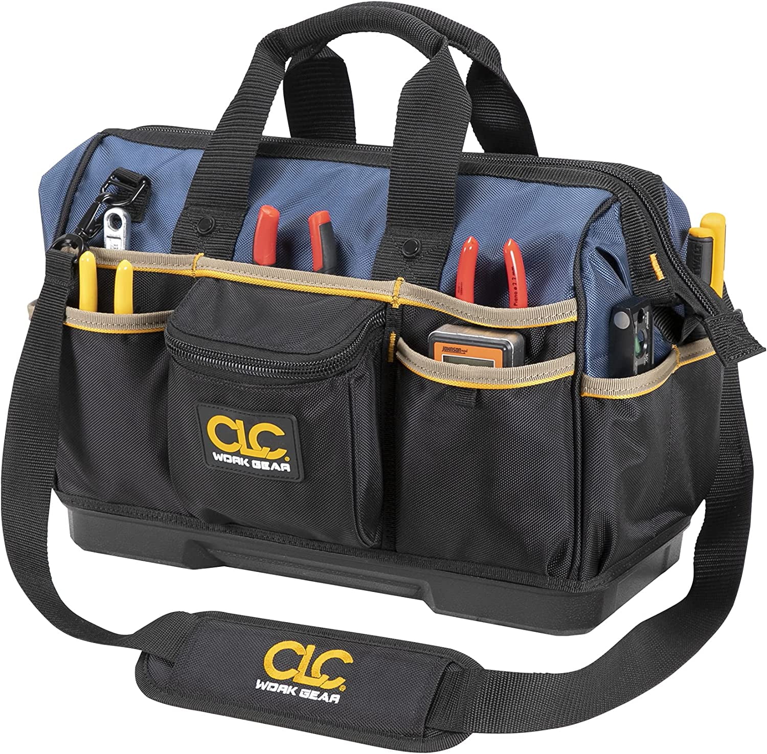 Custom Leathercraft CLC Work Gear PB1563 16" Molded Base BigMouth Tote ...