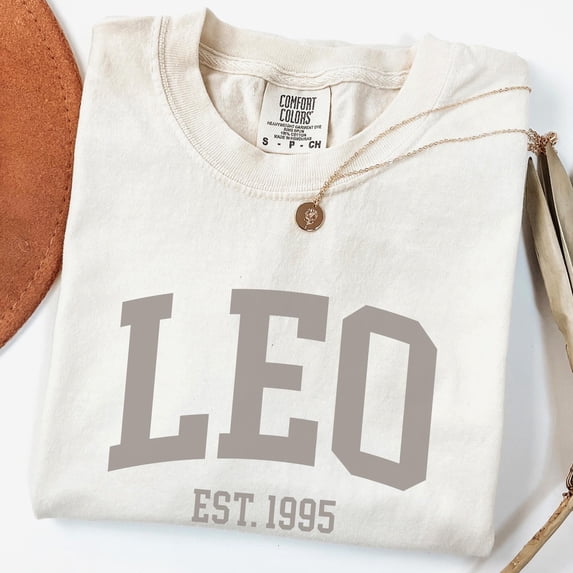 Custom Leo Shirt 30th Birthday TShirt Birth Year TShirt Est Tee Zodiac ...