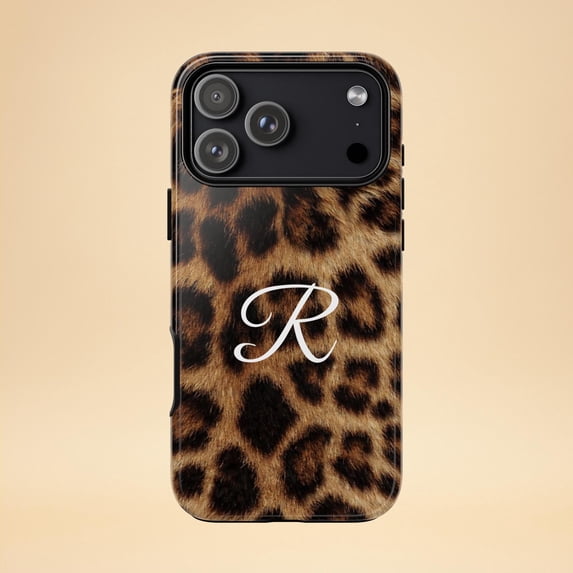 Custom Leopard Print Phone Case Fits iPhone Samsung Galaxy Hard Shell ...
