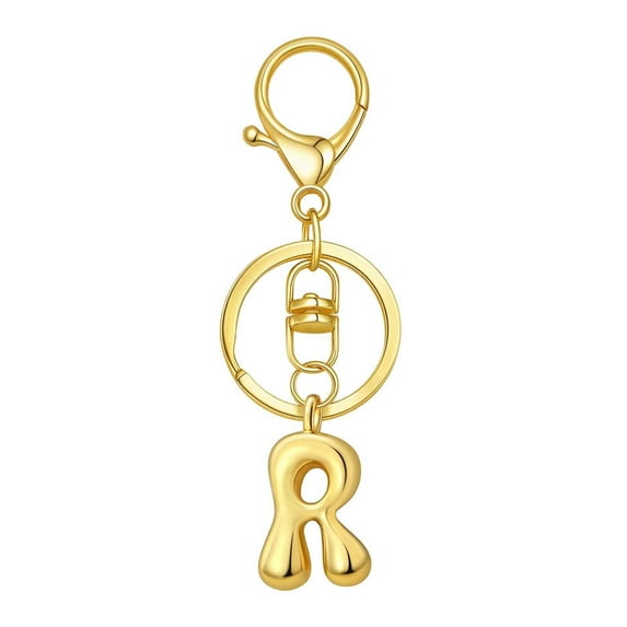 Custom Letter Keychain Key Ring For Initial Charm With Sturdy Metal ...