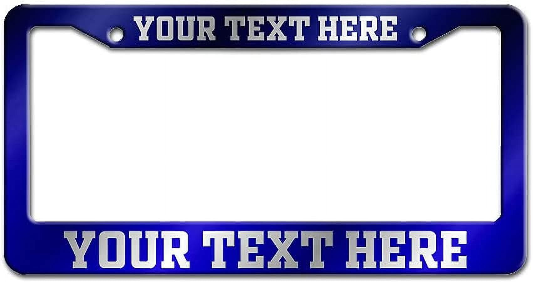 Custom License Plate Frames,Personalized License Plate Holders,Design ...