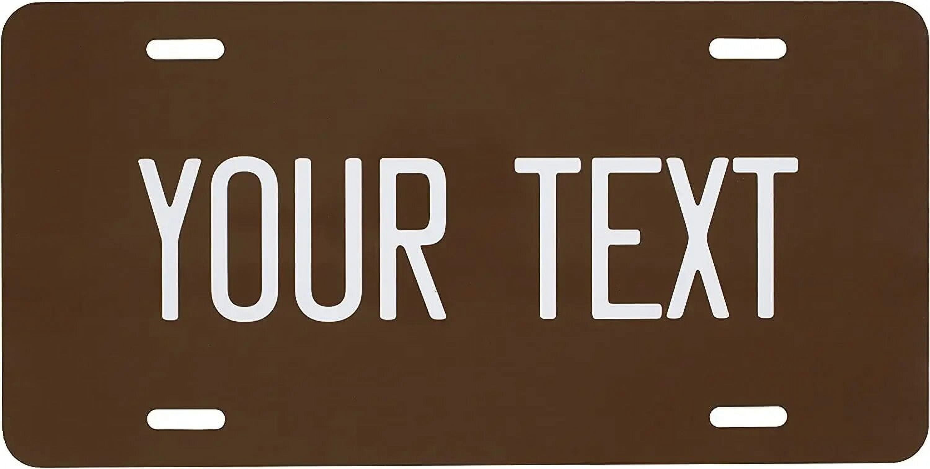 Custom License Plate Front of Car–Personalized Car Tags–6” x 12 ...