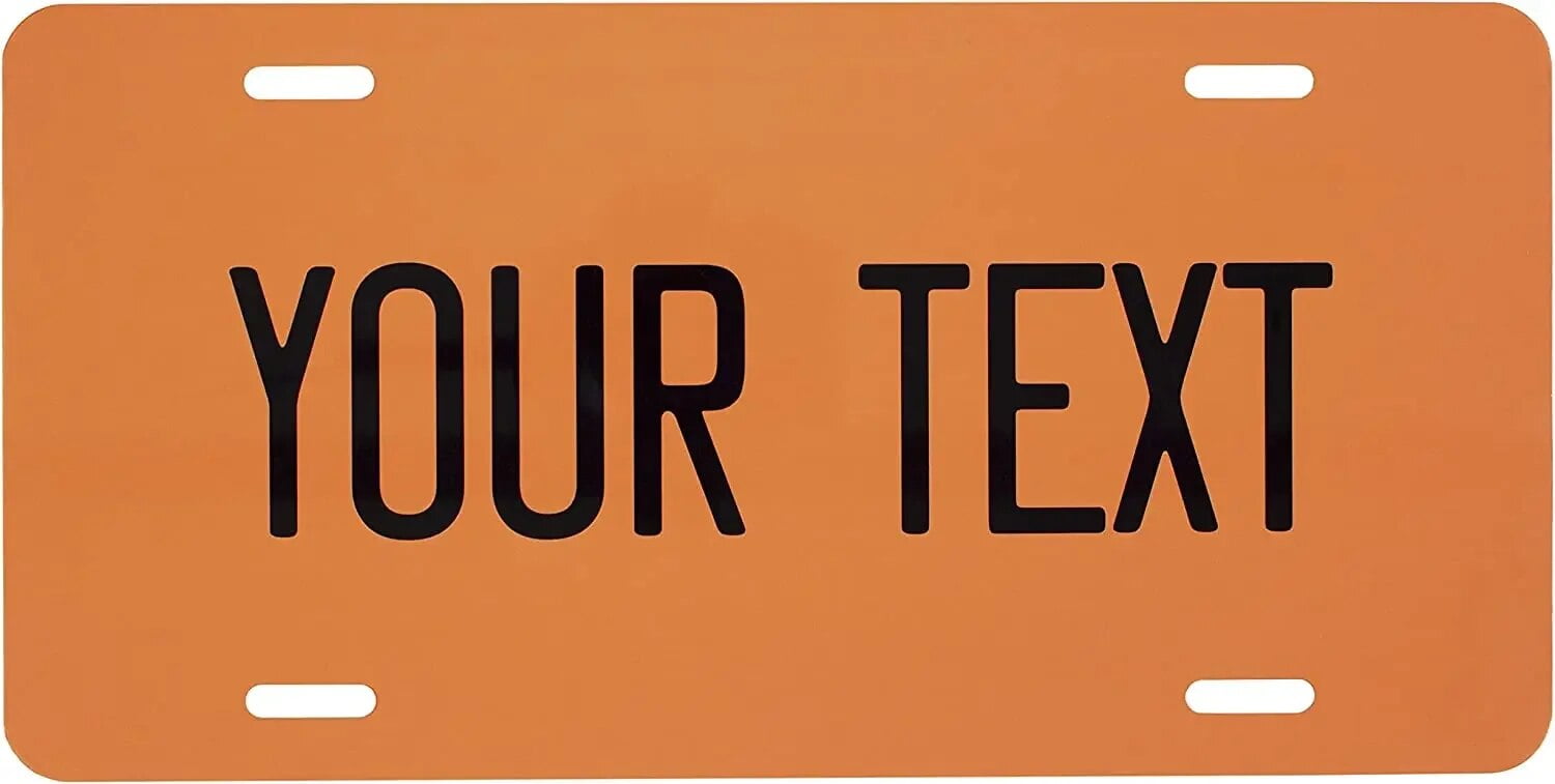 Custom License Plate Front of Car–Personalized Car Tags–6” x 12 ...