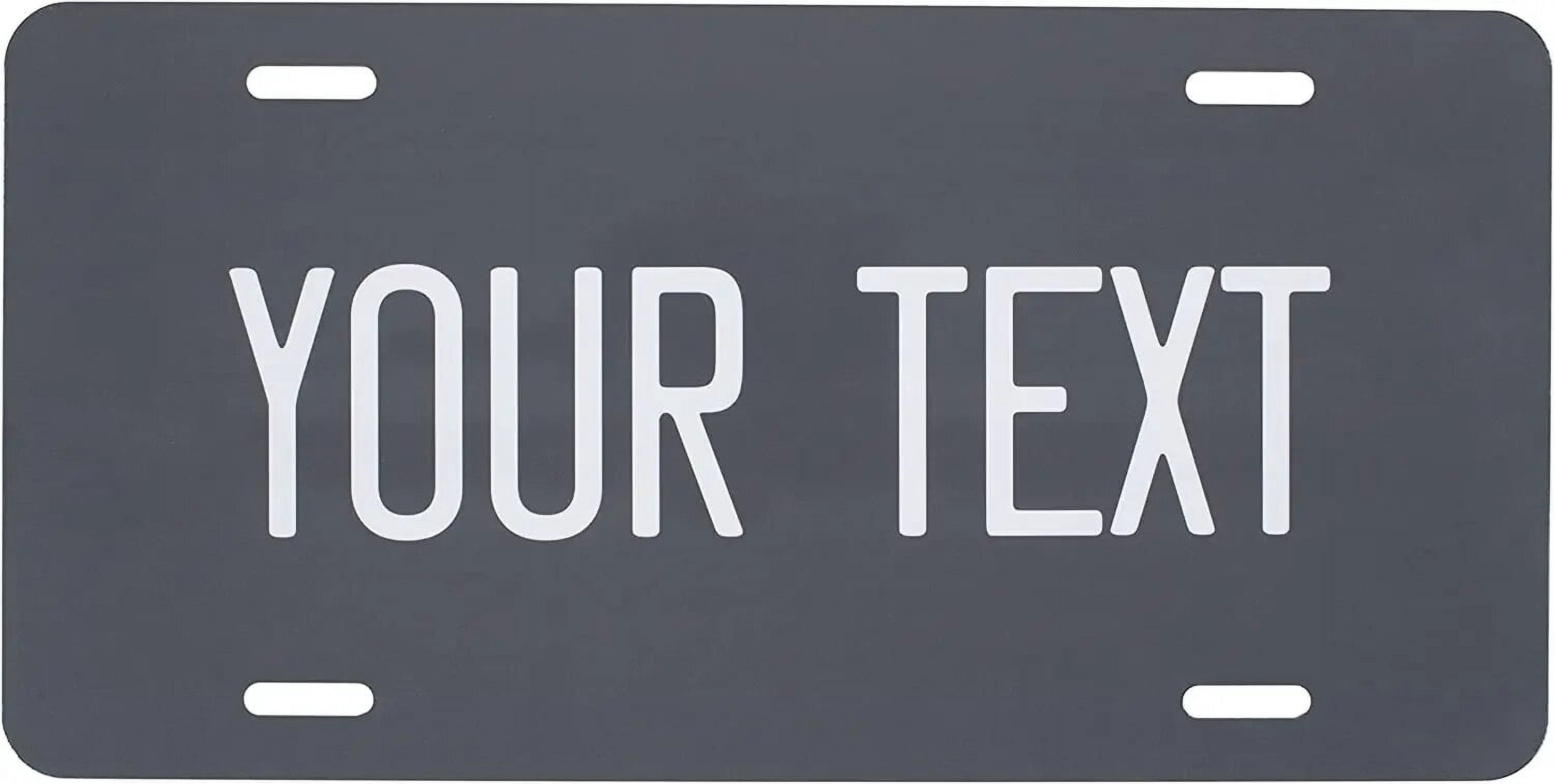 Custom License Plate Front of Car–Personalized Car Tags–6” x 12 ...