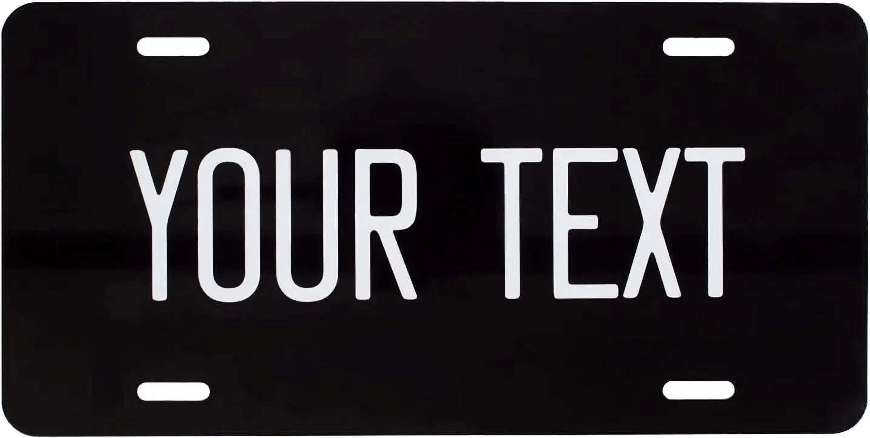 Custom License Plate Front of Car–Personalized Car Tags–6” x 12 ...