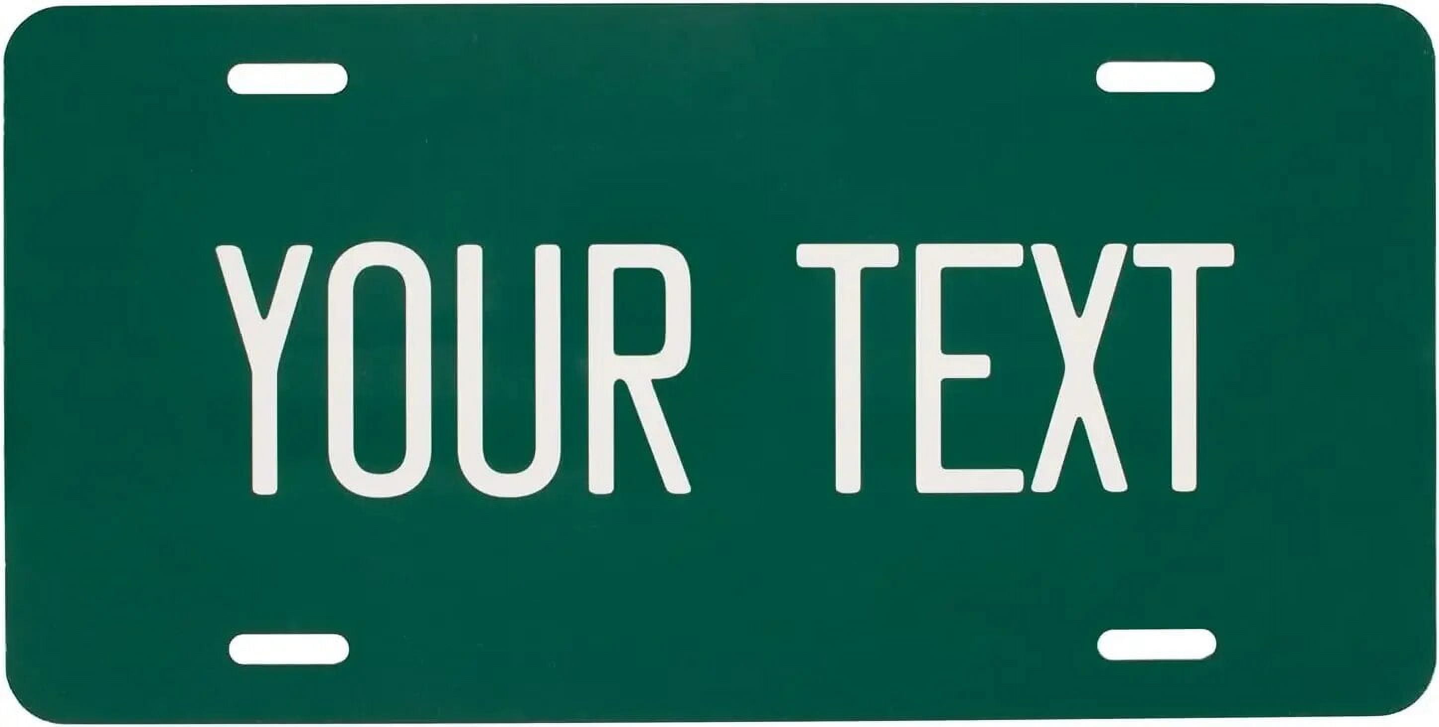 Custom License Plate Front of Car–Personalized Car Tags–6” x 12 ...