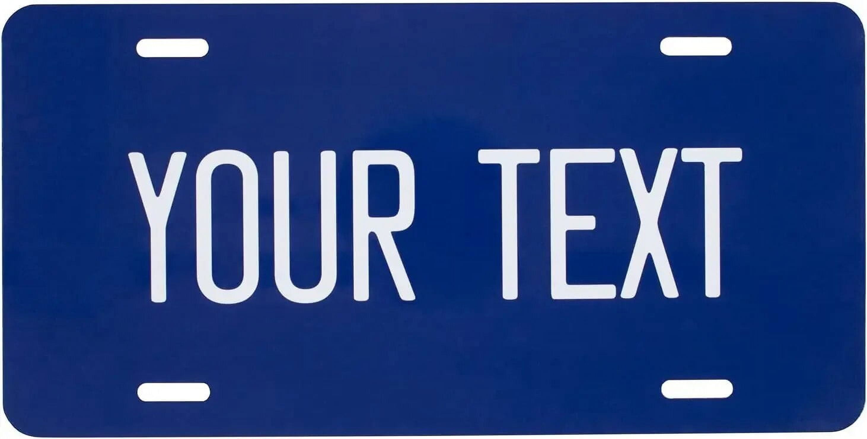 Custom License Plate Front of Car–Personalized Car Tags–6” x 12 ...