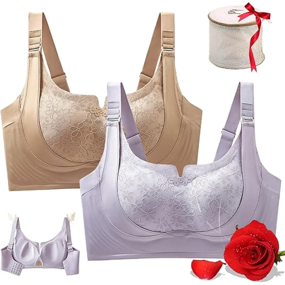 Custom-Lift Bust Shaping Bra, Full Coverage Wireless Comfy Push up Bras ...