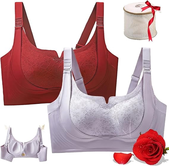 Custom-Lift Bust Shaping Bra, Full Coverage Wireless Comfy Push up Bras ...