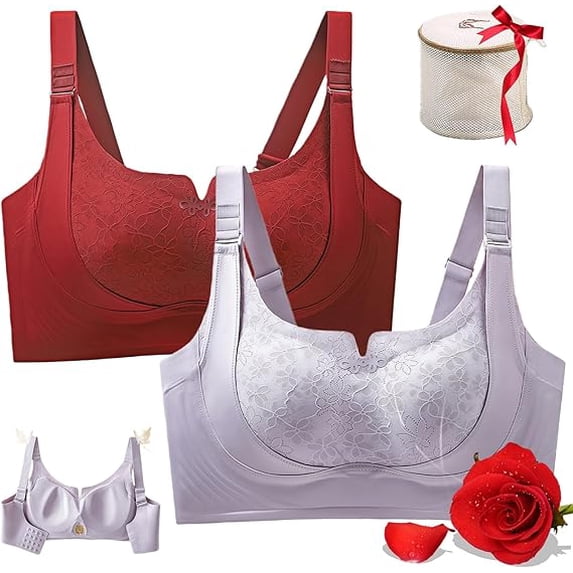 Custom-Lift Bust Shaping Bra, Full Coverage Wireless Comfy Push up Bras ...