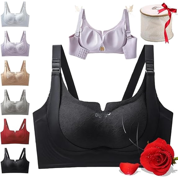 Custom-Lift Bust Shaping Bra, Full Coverage Wireless Comfy Push up Bras ...