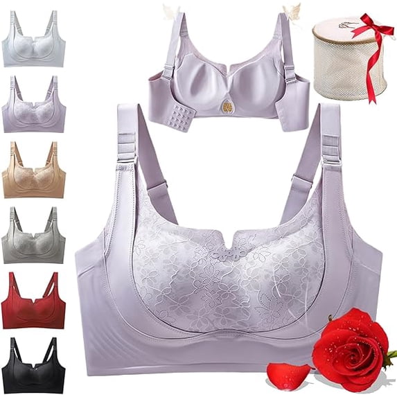 Custom-Lift Bust Shaping Bra, Full Coverage Wireless Comfy Push up Bras ...