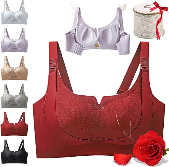 Custom-Lift Bust Shaping Bra, Full Coverage Wireless Comfy Push up Bras ...