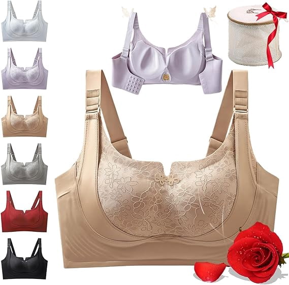 Custom-Lift Bust Shaping Bra, Full Coverage Wireless Comfy Push up Bras ...